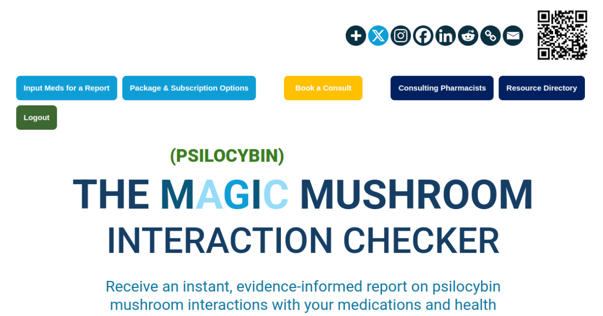 Home - The Magic Mushroom Interaction Checker